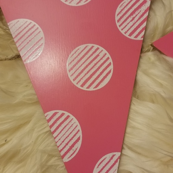 Party Supplies | Pink Hanging Pennant Flag Birthday Banner 2 | Poshmark